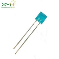 China 90mw Rectangle 3.3v Matte Blue Dip LED 2*5*7mm LED Diode for sale