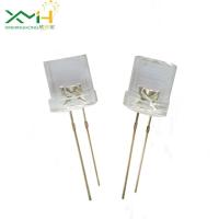 China 8mm 0.06W flat head water clear red 620-630nm 400-800mcd 15deg light emitting diode for sale