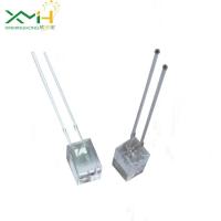 China rectangle led diode 5x5x7mm blue through hole led for sale