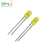 China Yellow Diffused 588-591nm 15deg LED Indicator Diode 300-420mcd Low Power for sale