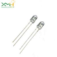 China Pure Green 527-527.5nm 6500-7000mcd through hole led 30mA 3.2v Oval Shaped Dip LED Diode for sale