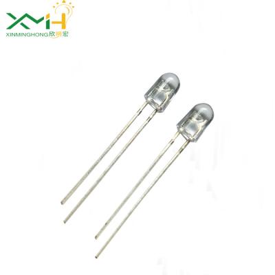 China Pure Green 527-527.5nm 6500-7000mcd through hole led 30mA 3.2v Oval Shaped Dip LED Diode for sale