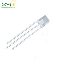 China 7mm INGAN Red Green 0.06w Through Hole LED 80mcd Square LED Diode for sale
