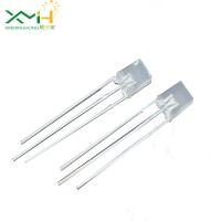 China 7mm INGAN Red Green 0.06w Through Hole LED 80mcd Square LED Diode for sale