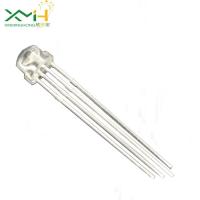 China 10uA Waterclear 5mm 4 Pin RGB LED Straw Hat 3.7V LED Electronic Components for sale