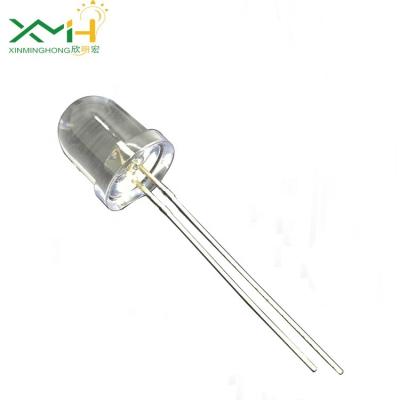 China Round Shape 525nm 40deg Through Hole LED Dip 5000mcd 8mm RGB LED for sale