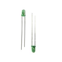 China 3mm Super Bright 4000mcd Dip LED Light 20mA Green Light Emitting Diode for sale