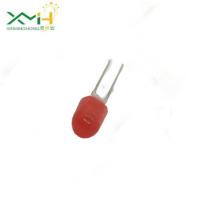 China Oval Dip 620nm Low Power LED 546 30mA Red Lens Single Diode LED for sale