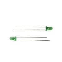 China 3mm Super Bright 4000mcd Dip LED Light 20mA Green Light Emitting Diode for sale