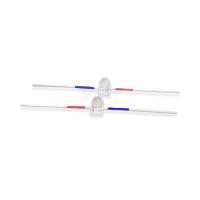 China Bicolor 3v 200mcd Axial High Brightness SMD LED 630nm Red Blue LED for sale