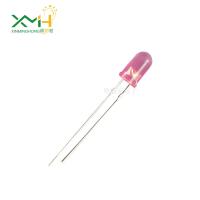 China 5mm pink color water clear lens light emitting diode for sale