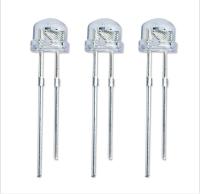 China Through Hole LED Diode 620-625nm red dip led diode 5mm straw hat lamp led for sale