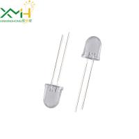 China 10mm Transparent round Green 520-530nm Dip 30deg Through hole led for sale