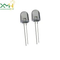 China Ultra bright 10mm round Transparent without edge long legs 3.4V 520-525nm 12000-15000mcd Pure Green through hole led for sale