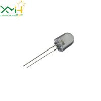 China Ultra bright 10mm round Transparent without edge long legs 3.4V 520-525nm 12000-15000mcd Pure Green through hole led for sale