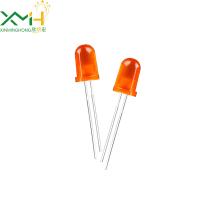 China 0.06W Ultra Bright Diffuser Diode Orange Through Hole Led 600-605nm 800mcd Long Legs for sale