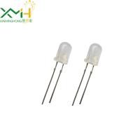 China 3.4v 15000-18000K 30mA 5mm DIP LED Round Head Diffusion 3500-4000mcd White for sale