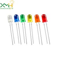 China Supply super bright yellow diode frosted astigmatism long pin round head through hole led for sale