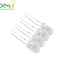 China 0.06W 2.2V Dip Led Round 5mm Lamp Led 603-608nm 300mcd Orange Light Emitting for sale
