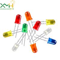 China 0.06W 2.2V Dip Led Round 5mm Lamp Led 603-608nm 300mcd Orange Light Emitting for sale