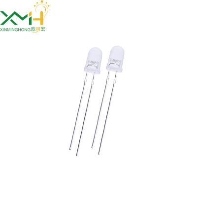 China 40000mcd 3.2V Green Lamp LED InGaN Chip 517-520nm 5.0x27.0mm Pin Water Clear Lens for sale