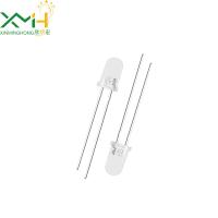 China Ultra Bright Yellow Indicator Light LED 0.06W 9000mcd 588-590nm Transparent Long Pin for sale