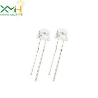 China Straw Hat Through Hole Diode Cool White Short Pin Water Clear Lens 5mm 7-9LM 3.4V for sale
