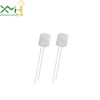 China 5x5x7mm Red Light 620-630nm 0.06W Through Hole Led 557 Rectangle Milky White for sale