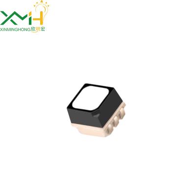 China RGB PLCC-6 2727 Top SMD LED With Black Surface Red Green Blue Tri Color Diode for sale