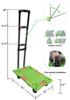 China Lightweight Foldable Platform Trolley 150kg Turtle Fold Up CE ISO9001 for sale