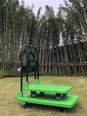 China Folding SILENT Foldable Platform Cart Trolley 180/330kg Polypropylene Deck for sale