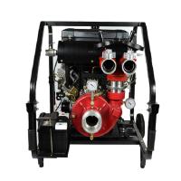 China 95m High Lift Automatic Fire Pump 2 Outlet V Twin 3x3 in Inlet Outlet for sale