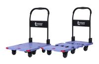 China Retractable 6 Castor Foldable Cart Trolley Hand Pushing 400KG Loading for sale