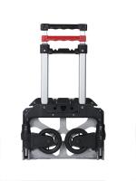 China 68kg Telescopic Foldable Cart Trolley TPR Wear resist Wheel Folding Luggage Trolley for sale