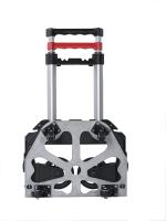 China 68kg Telescopic Foldable Cart Trolley TPR Wear resist Wheel Folding Luggage Trolley for sale