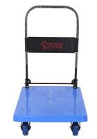 China 600KG Feet folding Foldable Hand Truck Trolley Polypropylene With 5 inch Wheels for sale