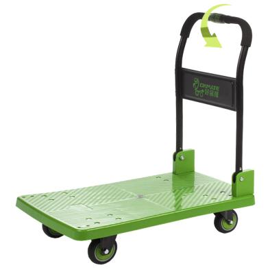 China Wear Resistant SILENT 330KG Heavy Duty Folding Trolley Dolly Cart With Wheels for sale