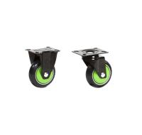 China 4 Inch Mute Heavy Duty Trolley Cart Wheel Harmless Rubber Material for sale