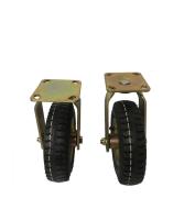 China Harmless Mute Inflatable 8 Inch Trolley Wheels High Wear Resistance for sale