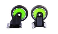 China 4 Inch Mute Heavy Duty Trolley Cart Wheel Harmless Rubber Material for sale