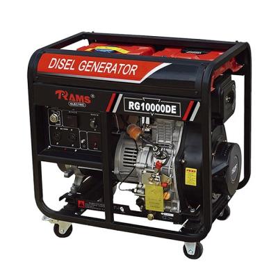 China 60HZ 7kw Portable Diesel Power Generator 8500 rated watts 15 HP engine for sale