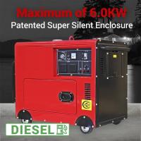 China 15HP 6.5kw Diesel Silent Power Generator 69db low Noise Engine Mode for sale