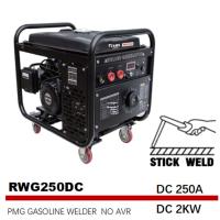 China DC 2kw 250A Stick Welding Generator 75V Tank 25L Gasoline Stick Welder for sale