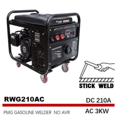 China 15HP 210A Stick Welding Generator CDI System SMAW Stick Welder for sale
