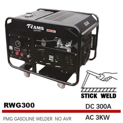 China 300A Petrol Stick Welding Generator 30L Tank AC 3kw Stick Welding Machine for sale