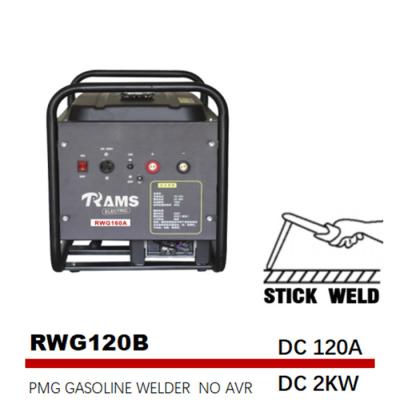 China 160A Gas Powered Portable Stick Welder Generator 170F Arc Welder Medium Frequency for sale