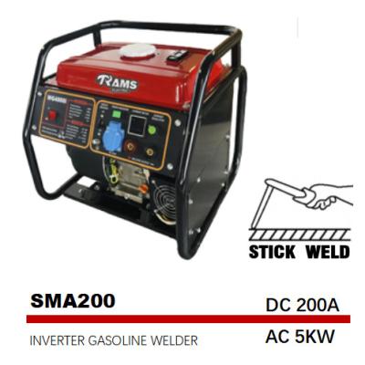 China 200A Portable Petrol Stick Welding Generator Hand Start 15L Fuel Tank for sale