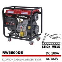 China AC 4kw Stick Welding Generator Excitation 180A Electric Start Diesel Stick Welder for sale