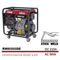 China 210A Diesel Stick Welding Generator Excitation Electric Start AC 5kw Single Phase for sale