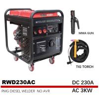 China Direct Current 230A Arc Welding Generators 5.5 gal DIESEL Generator for sale